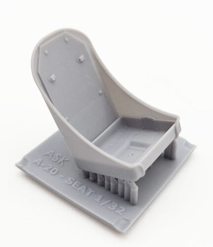 Art Scale Kit A32011 A-20J/K Havoc - Pilot Seat, 3D Print, Without Seat Belts