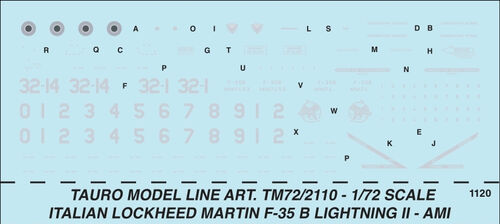TAURO MODEL 72-2110 Lockheed Martin F-35 B Lightning II in Italian Service