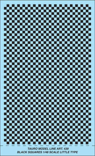 TAURO MODEL 439 Black Chess Decal Small Type - 3,9 x 3,9 mm