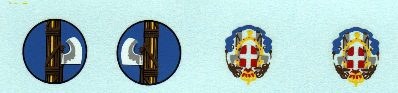 TAURO MODEL 24-301 Regia Aeronautica - Savoia Coats of Arms and Fuselage Fasces