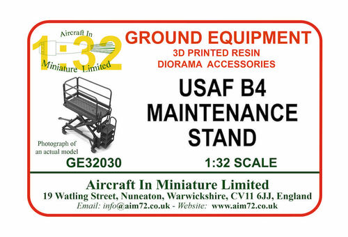 Aircraft In Miniature Ltd GE32030 USAF B-4 Maintenance Platform 3D-printed