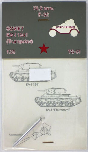Jordi Rubio TG81 Soviet KV-1 - F-32 76,2mm Gun Barrel (for Trumpeter kits)