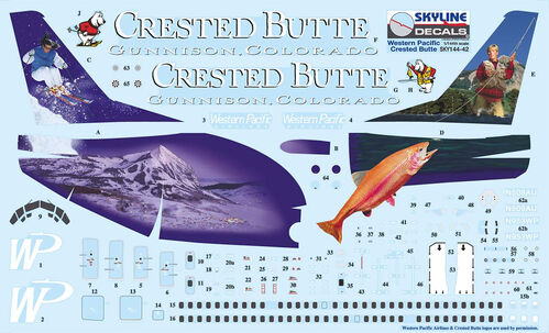 Skyline SKY144-42 Boeing 737-300 - WP Western Pacific N953WP Crested Butte (for Skyline kits)
