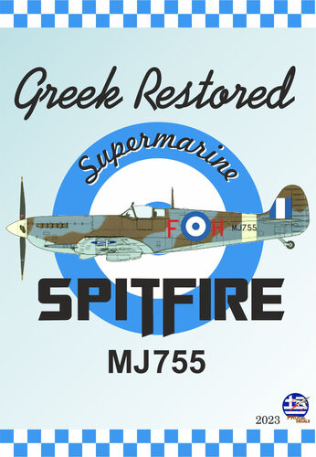 Procal Decals 32-2304 Greek Restored Supermarine Spitfire Mk.IXc (MJ755)