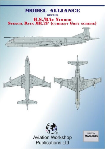 Model Alliance 729045 BAe Nimrod MR.2P - Stencil Data (Current Grey Scheme)
