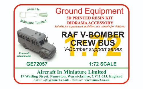 Aircraft In Miniature Ltd GE72057 Bedford V-bomber Crew Bus