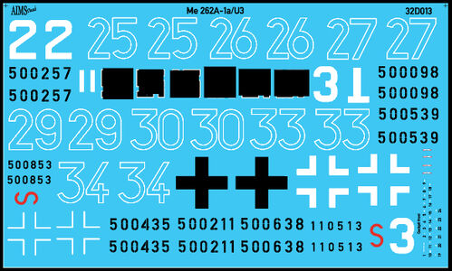 Aims 32D013 Messerschmitt Me-262 A-1a / U3