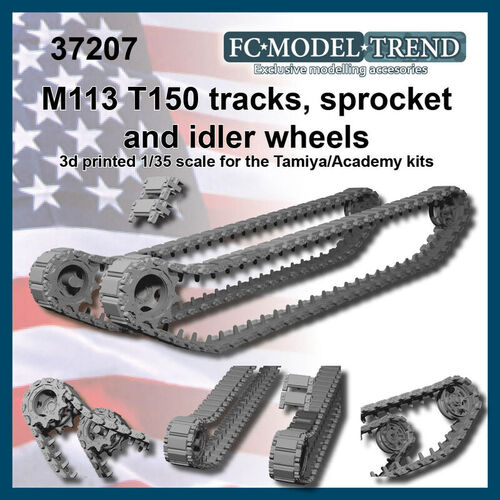 FC ModelTrend 37207 M113 T150 Tracks, Sprocket And Idler Wheels (For Tamiya/Academy)