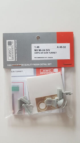 AWC-MODEL A48-32 Mil Mi-24 D/V - USPU-24 Gun turret (for Zvezda Kit)