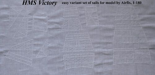 HiSModel S076e Victory - easy set of sails