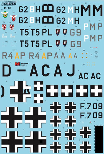 Xtradecal 72277 Dornier Do-215 B-1 / B-2 / B-4 / B-5 (7 schemes)