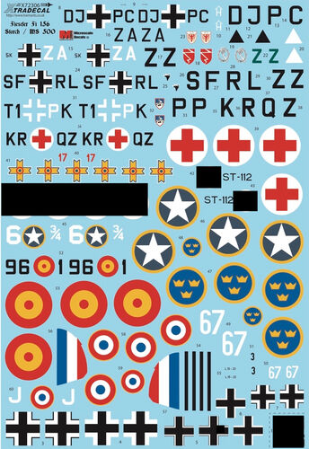 Xtradecal 72306 Fieseler Fi-156 C-3 Storch (12 schemes)