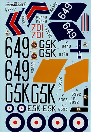 Xtradecal 48073 Fleet Air Arm Fairey Swordfish Mk.I 1938-39 (4 schemes)