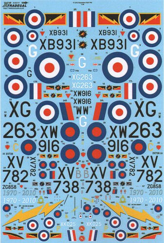 Xtradecal 48107 RFC/RAF 100 Years of 4 Squadron Part 2 (7 schemes)