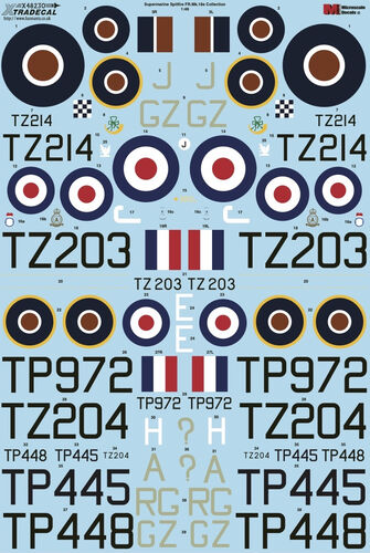 Xtradecal 48230 Supermarine Spitfire F Mk.XVIII Collection (6 schemes)