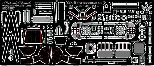 Metallic Details MD4807 Yakovlev Yak-9DD (designed to be use with Modelsvit kits)