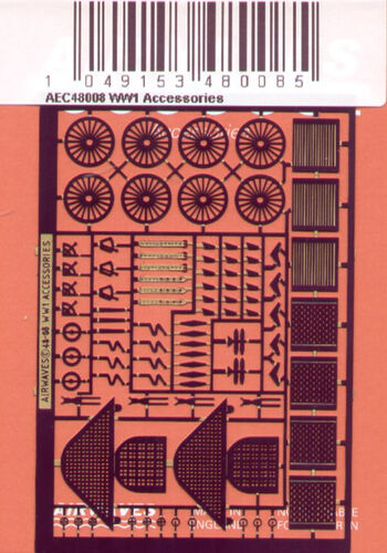 Airwaves C48008 WWI aircraft Accessories: seats, satbelts, gunsights etc