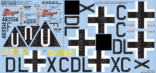Kits World 148135 Boeing B-17 F/G ('Sentimental Journey' and 'Wulfe Hound')