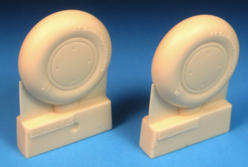 Barracuda Studios R32329 P-40B/C Main Wheels with Smooth Tire