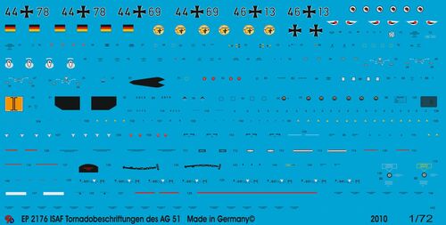 Peddinghaus-Decals 2176 ISAF Tornado Markings For 3 Planes AG 51