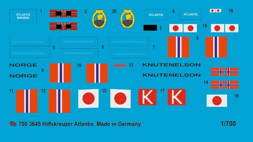 Peddinghaus-Decals 3645 Armed Merchant Cruiser Atlantis