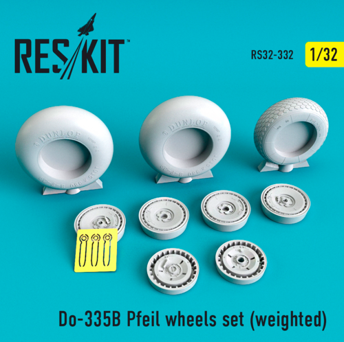 DISCONTINUED RES/KIT 32-0332 Do-335В Pfeil wheels set weighted