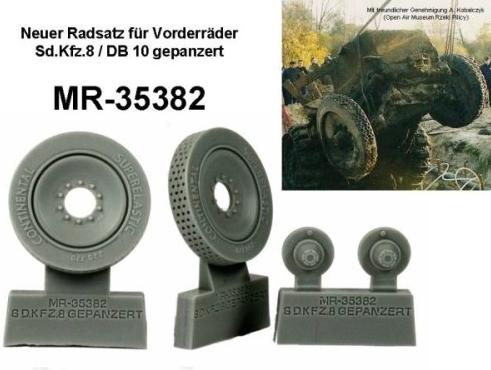 MR Modellbau 35382 Frontwheels for Sd.Kfz. armored