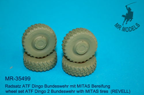 MR Modellbau 35499 Wheel set ATF Dingo 2 Bundeswehr with MITAS tires