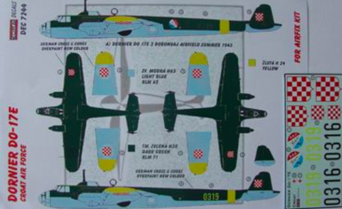 Kora Models Dec7244 Do 17E Croatia