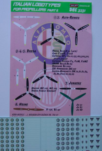 Kora Models Dec3231 Italian logotyp for propeller II