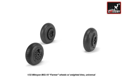 Armory Models Group AW32012 Mikoyan MiG-19 Farmer wheels w/ weighted tires
