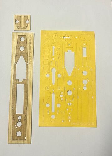 Very Fire 700920CW USS Cleveland (CL-55) - Covering Sticker & Wooden Deck