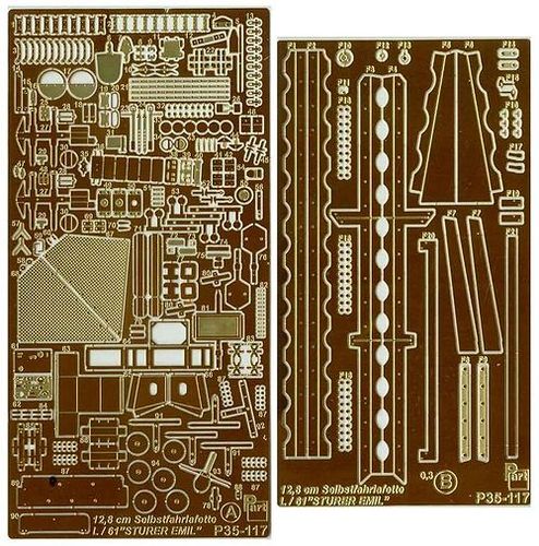 Part P35-117 12.8cm L/61 Sturer Emil Trumpeter