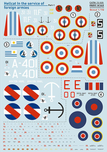 Print Scale 72-529 Grumman Hellcat in the Service of Foreign Armies (Part 1)
