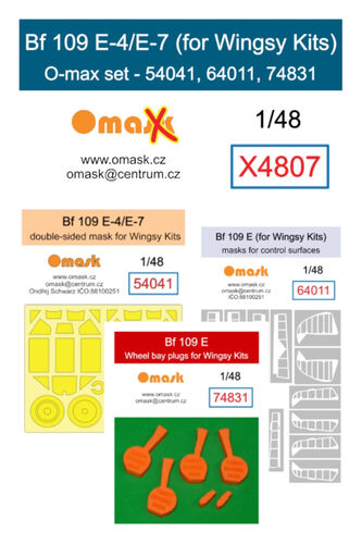 Omask X4807 Bf 109 E-4/E-7 O-Max Set (For Wingsy Kits)