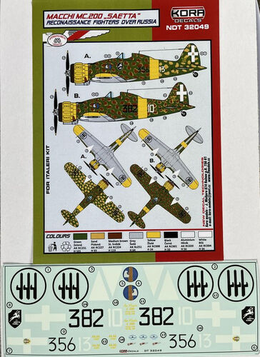 Kora Models NDT32049 Macchi MC.200 Saetta - Reconaissance Fighters over Russia