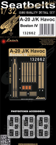 HGW Models 132662 Douglas A-20J/K Havoc / Boston Mk.IV - Seatbelts (designed to be used with Hong Kong Models kits)