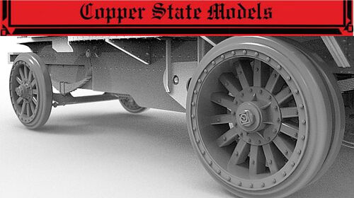 Copper State Models A35-041 Garford-Putilov Reinforced Wheels (Naval Type)