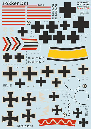 Print Scale 48-277 Fokker Dr.I Part 1