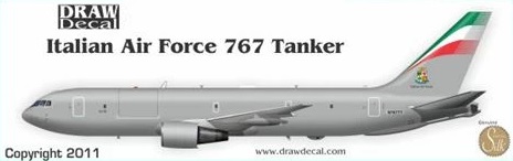 Draw Decal 20-767-28 Boeing 767-200 - Italian Air Force Tanker