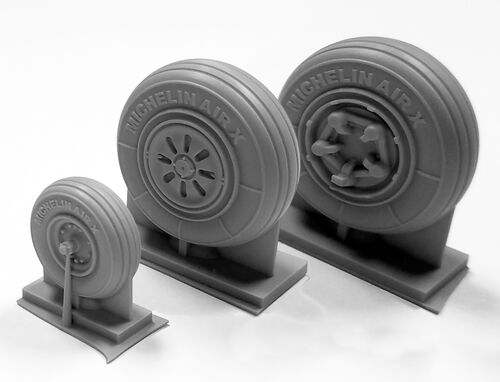 True Details TDP32204 Lockheed Martin F-22 A Raptor - Wheel Set (designed to be used with Revell and Testors kits)