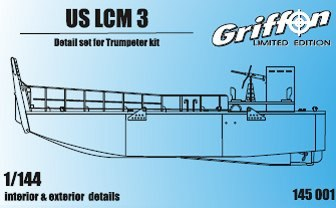Griffon 145001 LCM-3 - Interior and External Details Set (for Trumpeter kits)