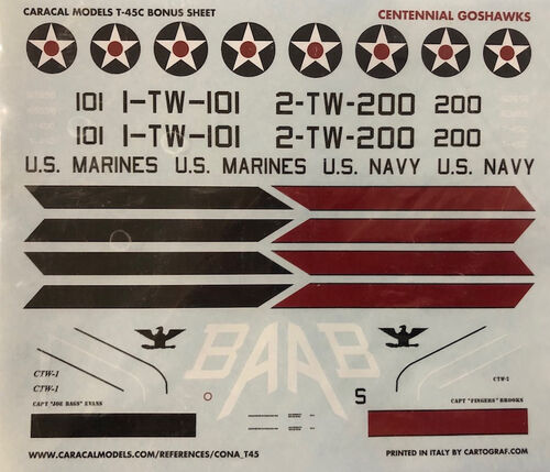 Caracal Models 48CONA McDonnell Douglas T-45 C Goshawks - Centennial Goshawks