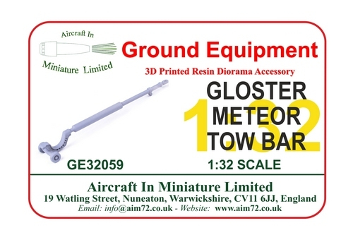 Aircraft In Miniature Ltd GE32059 Gloster Meteor F.4 - Towbar (for Hong Kong Models kits)