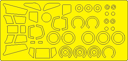 New Ware AM1169 Mi-4AV Hound BASIC Kabuki Masks For Trumpeter 05818 Kit