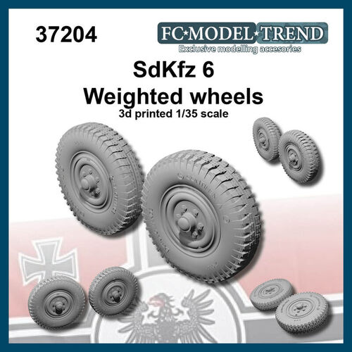 FC ModelTrend 37204 SdKfz 6 Weighted Wheels