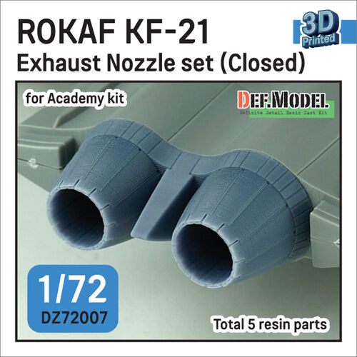 DEF Model DZ72007 ROKAF KF-21 Exhaust Nozzle Set (Closed) (For Academy)