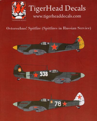 TigerHead Decals 72018 Supermarine Spitfires in Soviet Service