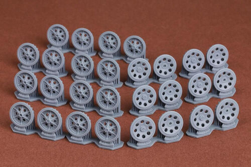 SBS Model 3D032 Sd.Kfz. 251 Roadwheel Set With Hollowed Hubs