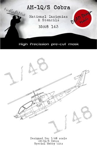 DEAD Design Models NM48143 AH-1Q/S Cobra National Insignias And Stencils (Special Hobby)